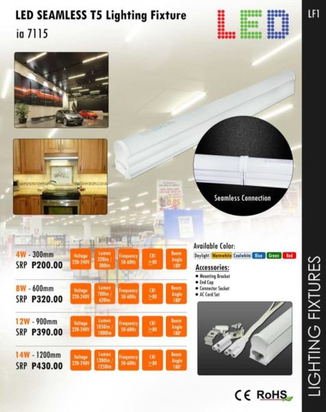 LED Seamless T5 Lighting Fixture – RICHWORLD Electrical & Industrial Corp.